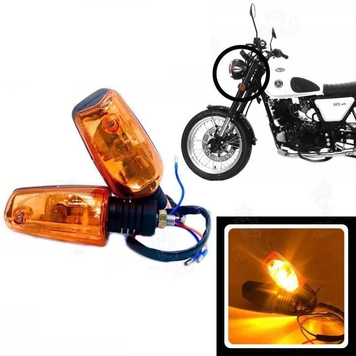 2Pcs Left and Right Signal Light Motorcycle RUSI Medium Signal Lights ...