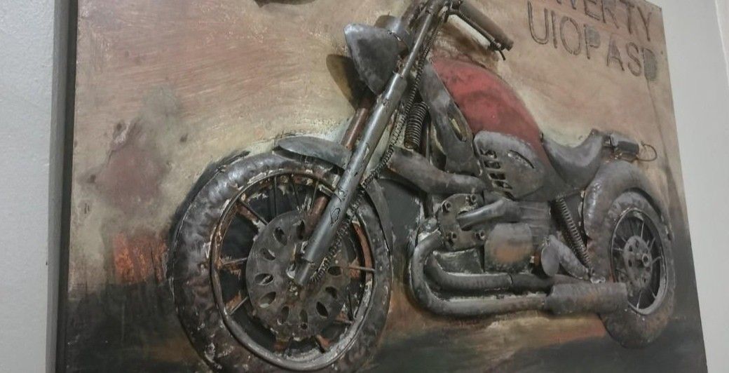 3D Motorcycle Wall Display, Furniture & Home Living, Home Decor, Wall ...
