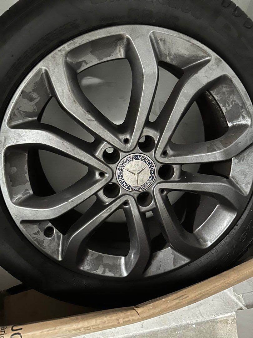 4 pieces used Mercedes W205 sports rims with tyres, Car Accessories ...