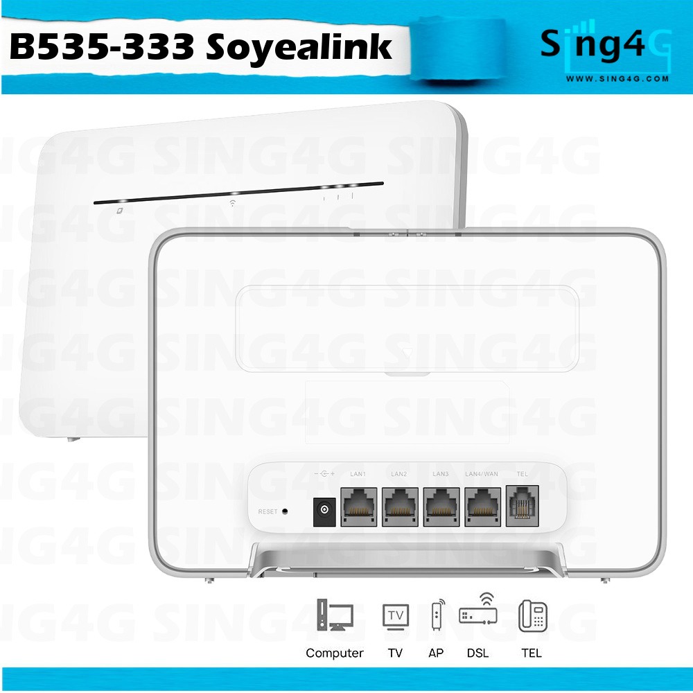 Modem 4G+ Soyealink B535 333 4G Router 400mbps Direct SIM Router Stable Fast Internet, Computers ...