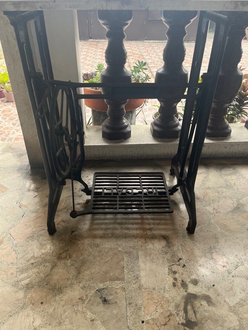 antique sewing machine bottom, Furniture & Home Living, Furniture ...