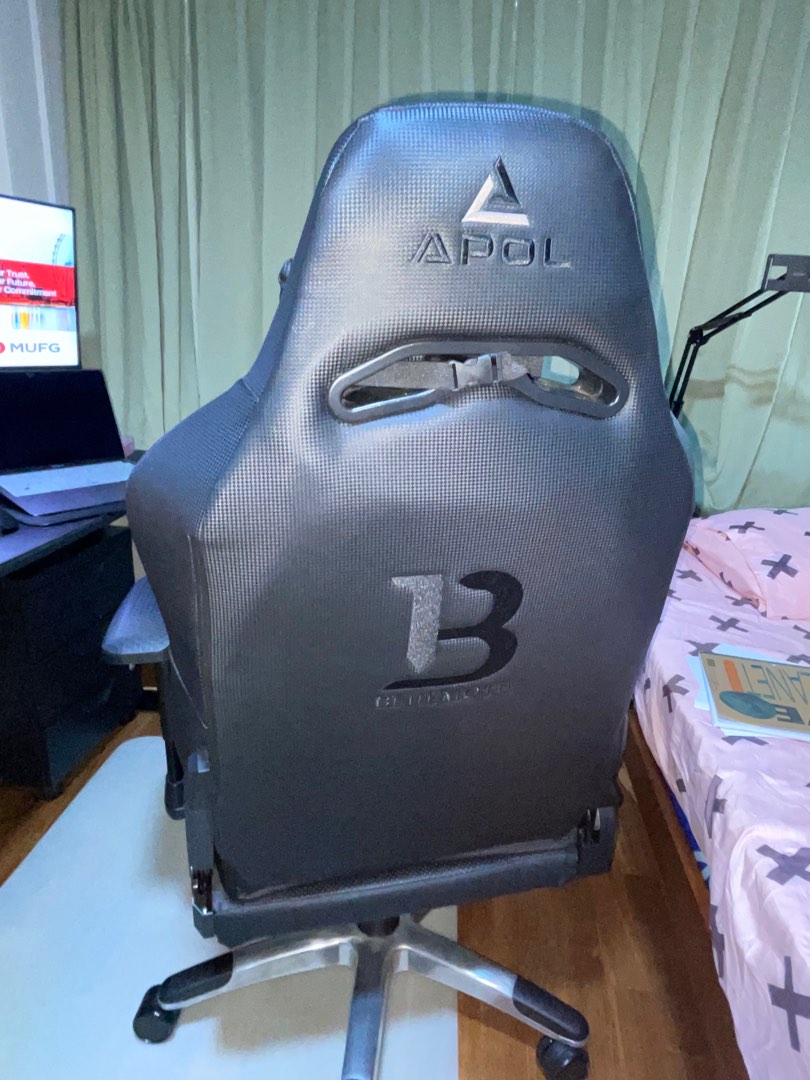 APOL Behemoth (PU leather) - Charcoal, Furniture & Home Living ...