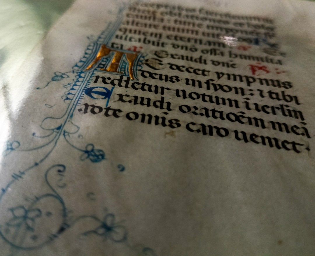 Authentic Medieval Manuscript Leaf Circa 14th Century for Sale with ...