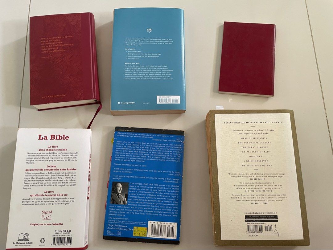 Bibles (English, Chinese, French, German) C.S Lewis, Hobbies & Toys ...