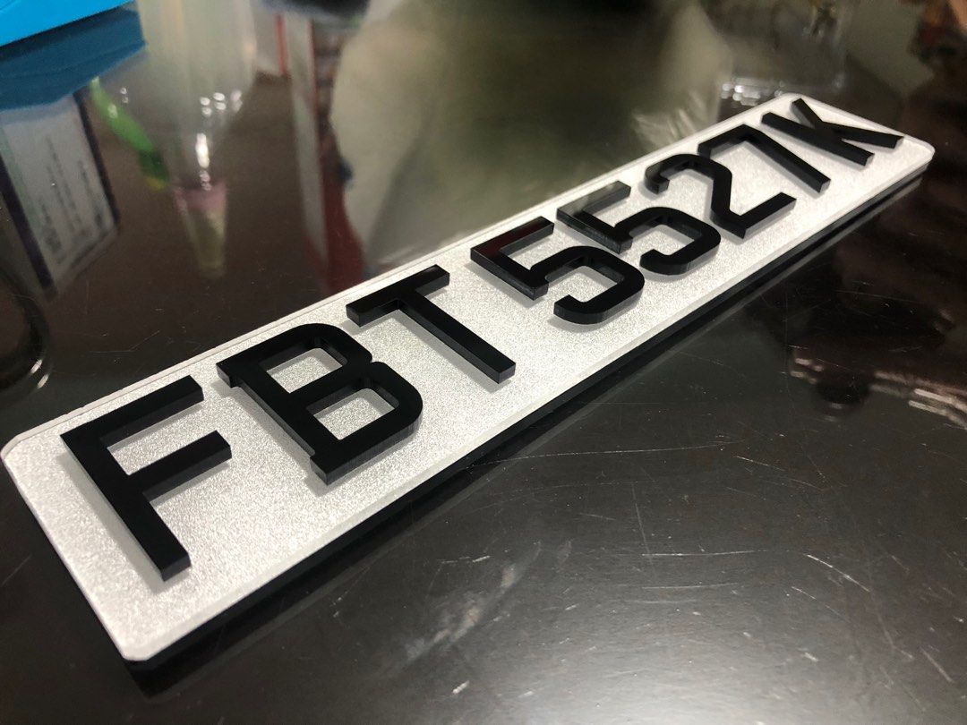 Bike front number plate- sticker/ metal/ acrylic, Motorcycles ...