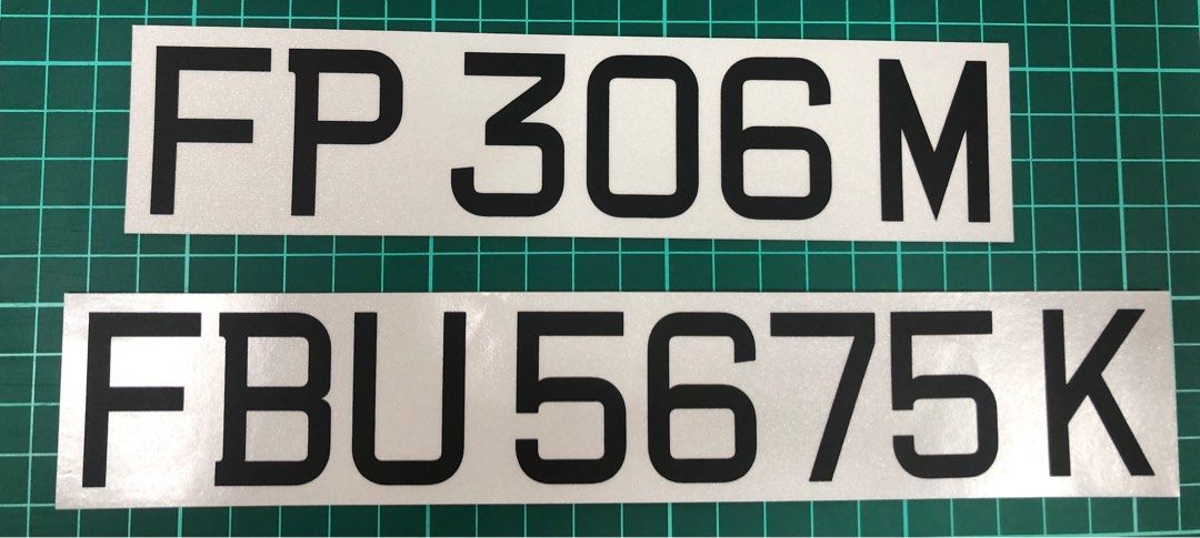 Bike front number plate- sticker/ metal/ acrylic, Motorcycles ...