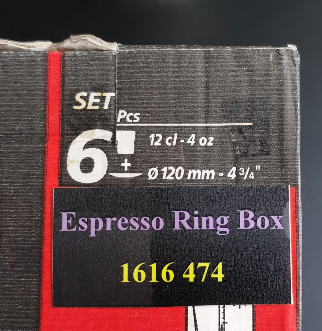 Bormioli Rocco 6 Sets Made in Italy Espresso Ring Caffé Tumbler ...