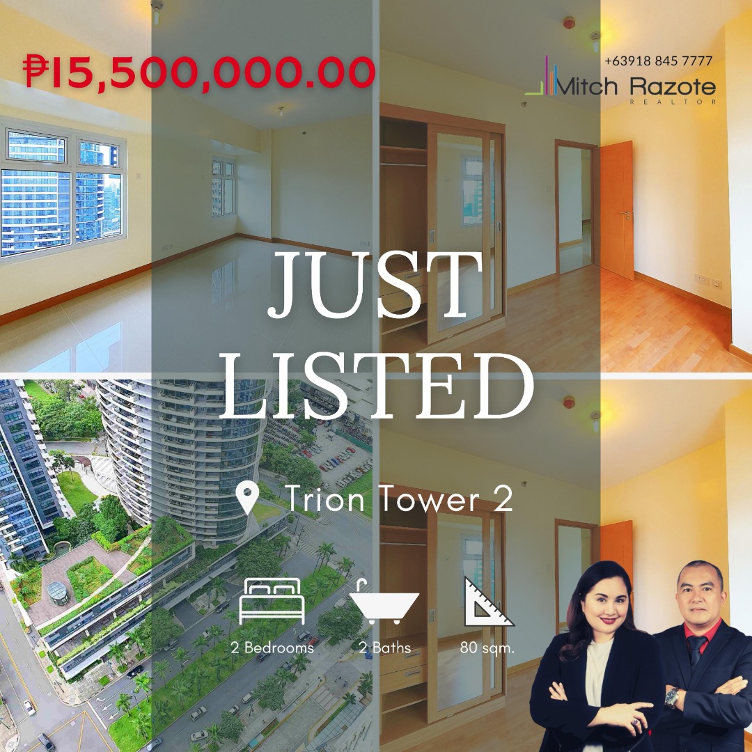 Brand New 2-Bedroom Unit For Sale at Trion Tower 2 in BGC Taguig ...