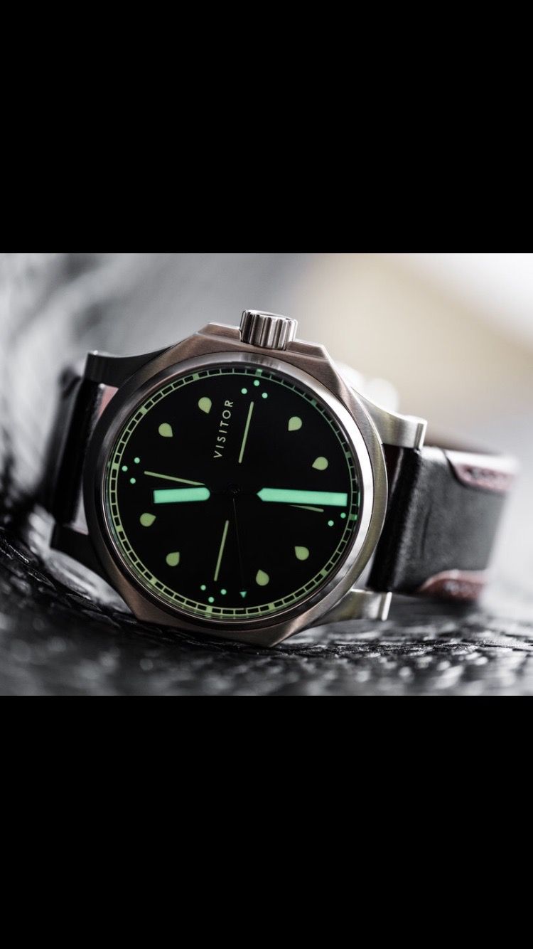 Brand new and unworn! Visitor Vale Park Officer automatic dress watch ...