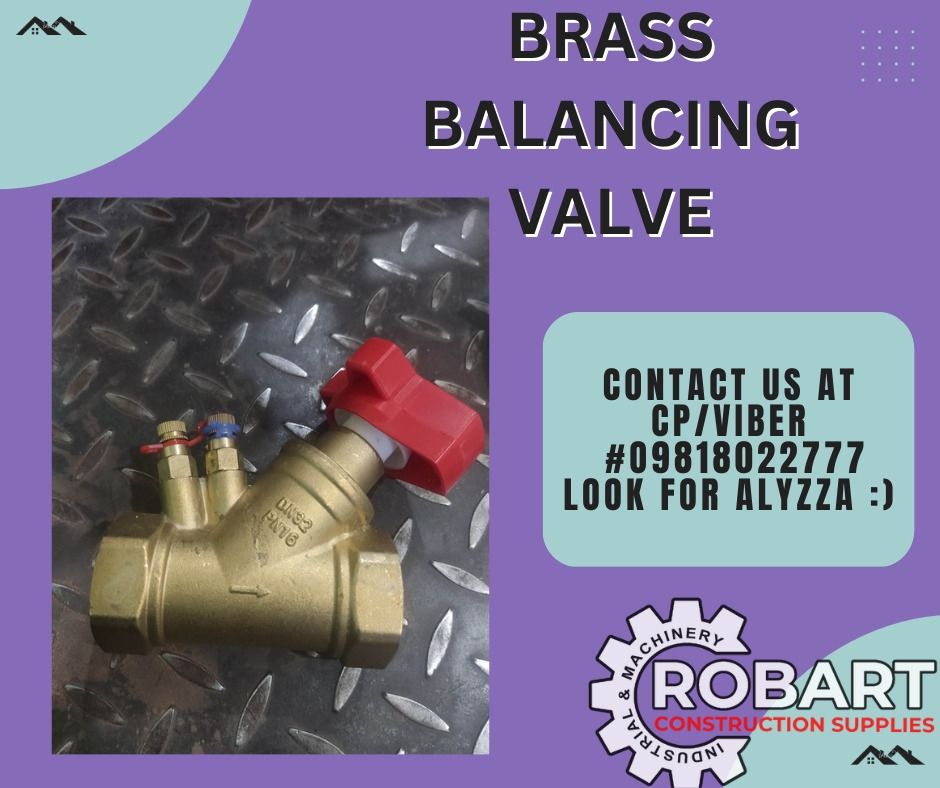 BRASS BALANCING VALVE, Commercial & Industrial, Construction Tools ...