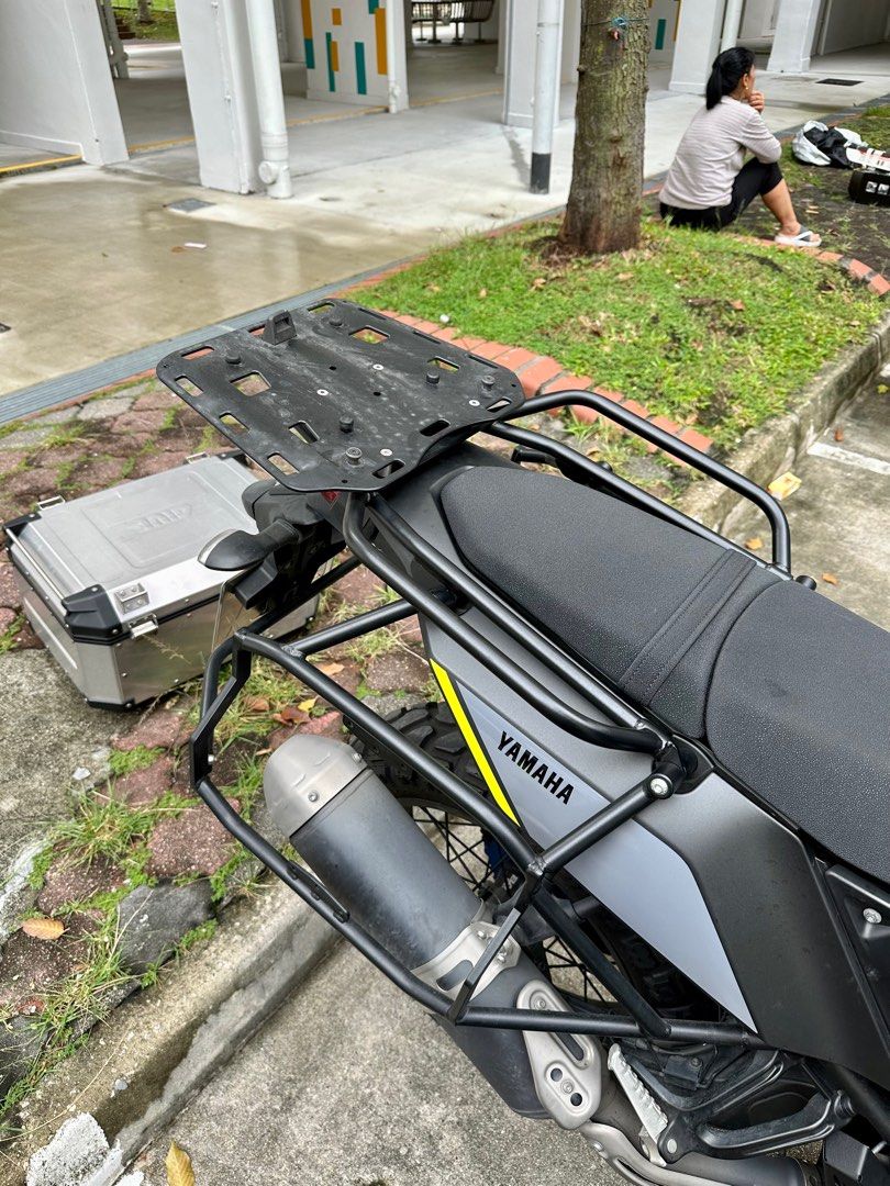 Bumot tenere 700 t7 pannier rear rack baseplate enduristan givi kriega ...