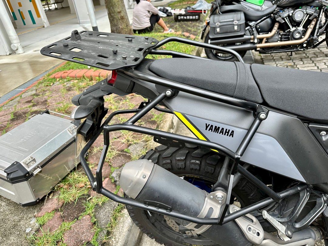 Bumot tenere 700 t7 pannier rear rack baseplate enduristan givi kriega ...