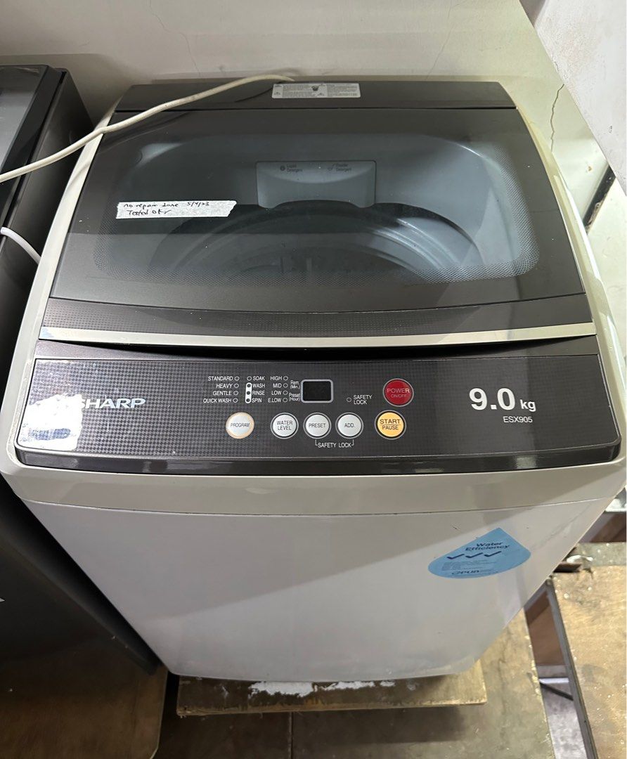 BUY NOW! SHARP 9kg Top Load Washer ESX905 (93329), TV & Home Appliances, Washing Machines and ...