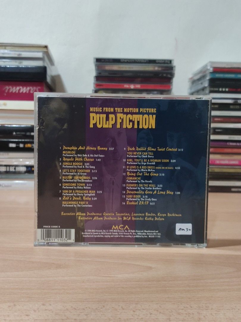 (CD) Pulp Fiction Music From The Motion Picture, Hobbies & Toys, Music ...