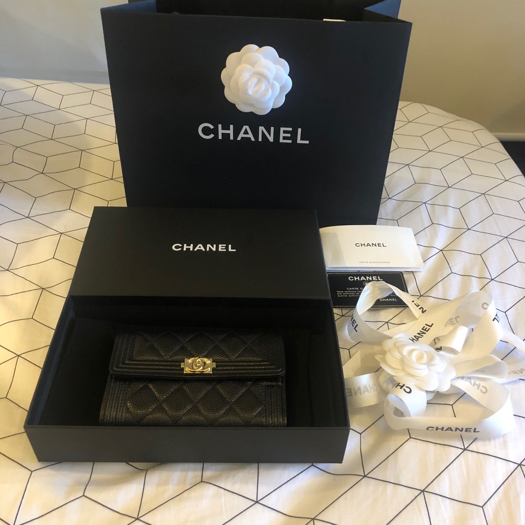 Chanel Le Boy Wallet, Luxury, Bags & Wallets on Carousell