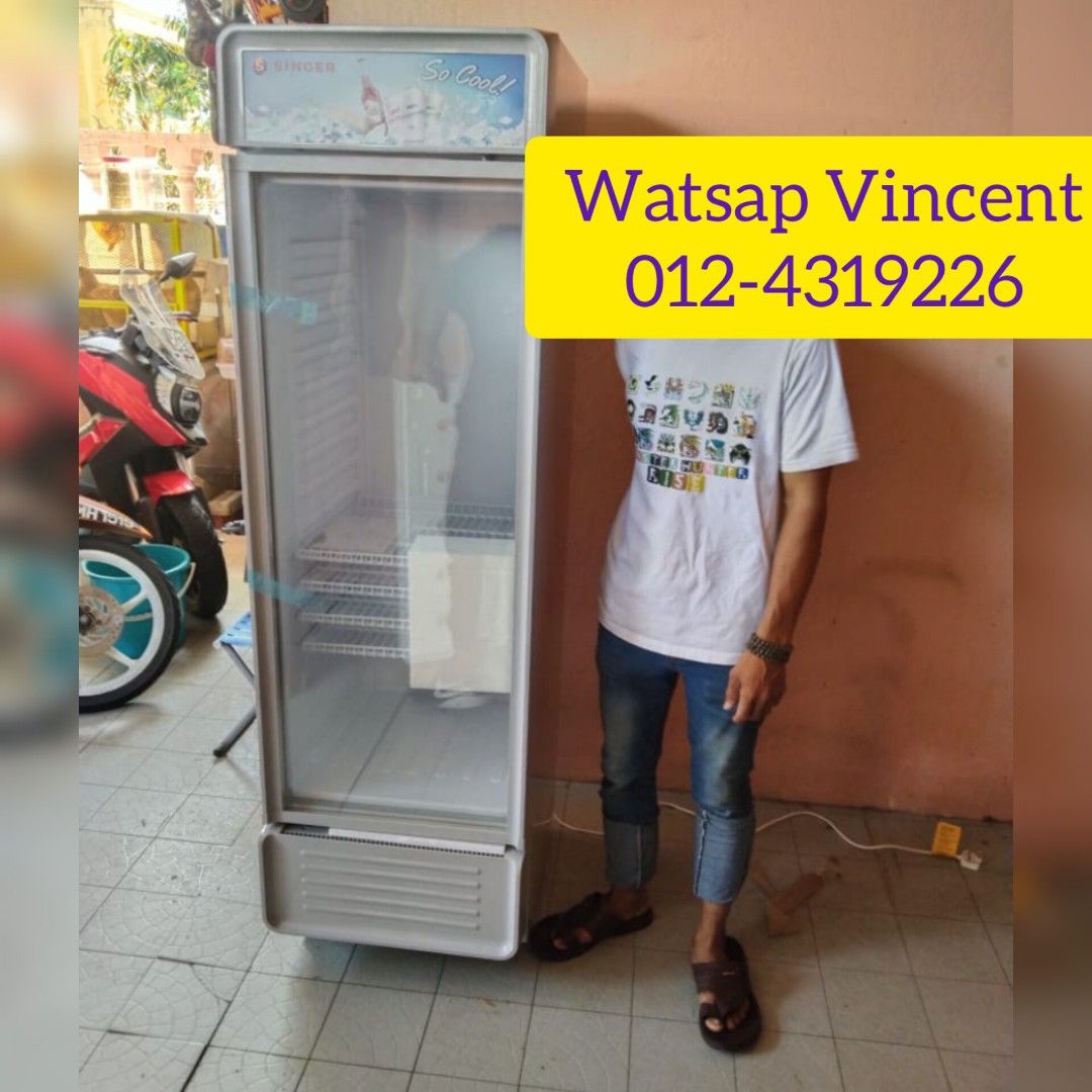 Chiller 1 Door 300L Ansuran Kedai, TV & Home Appliances, Kitchen ...