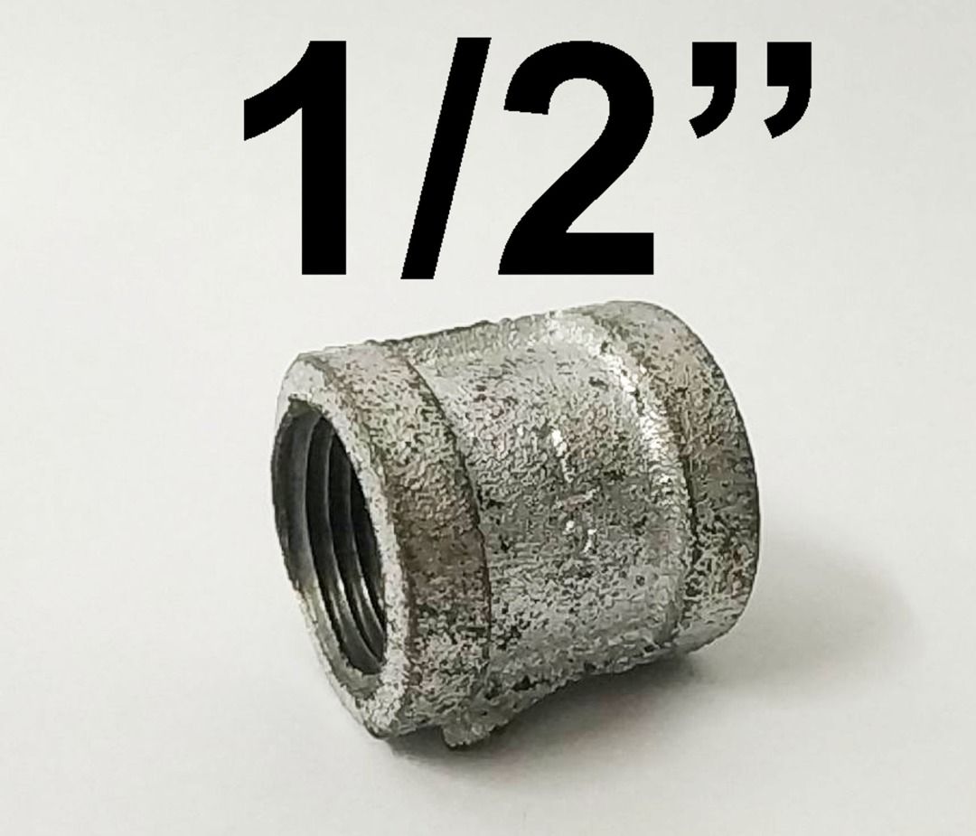CHINA GI COUPLING 1/2" THREADED SCREW TYPE GALVANIZED IRON, Furniture ...
