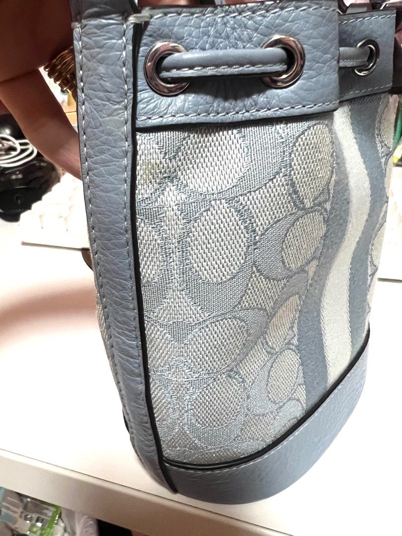 Coach Mini Bucket Blue, Women's Fashion, Bags & Wallets, Cross-body ...