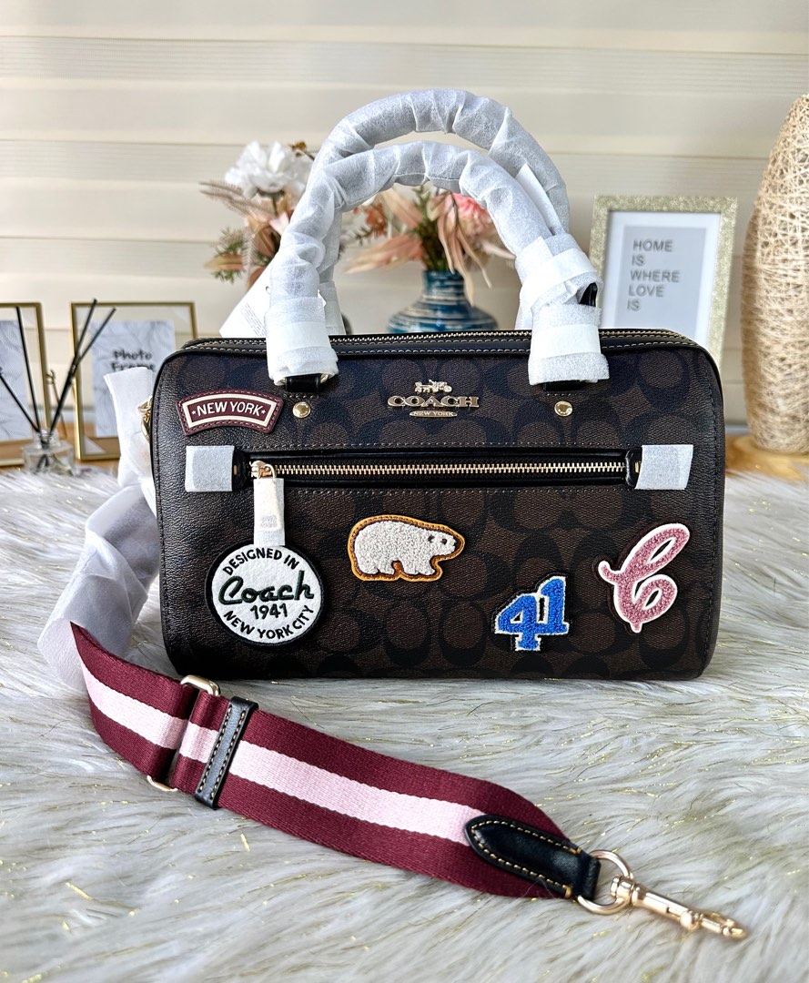 Coach Rowan Signature Ski Satchel, Luxury, Bags & Wallets on Carousell