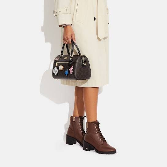 Coach Rowan Signature Ski Satchel, Luxury, Bags & Wallets on Carousell