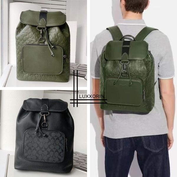 Coach Sullivan Backpack In Signature Canvas, Signature Leather (Men ...
