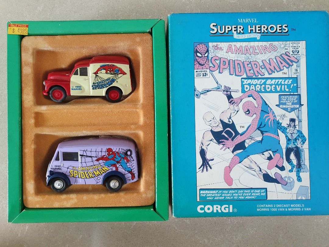 CORGI 1/43 MARVEL AMAZING SPIDERMAN BOXSET VAN, Hobbies & Toys, Toys ...