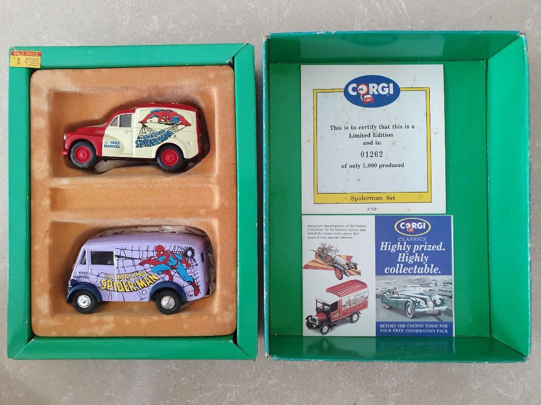 CORGI 1/43 MARVEL AMAZING SPIDERMAN BOXSET VAN, Hobbies & Toys, Toys ...