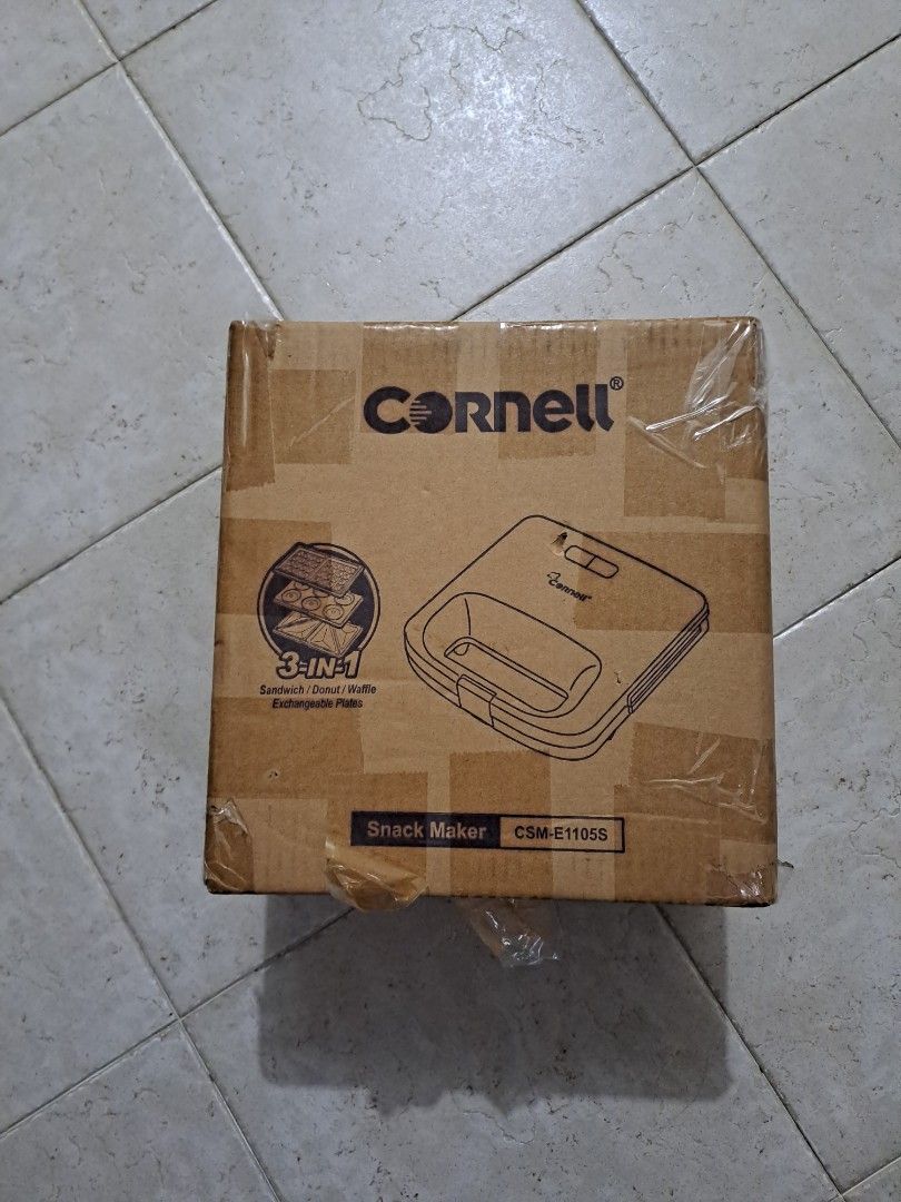 Cornell 3-in-1 sandwich,donut, waffle maker CSME1105S BNIP, TV & Home ...