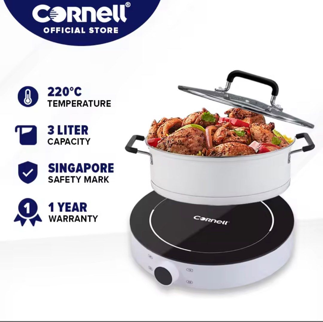 Cornell Induction Cooker 3L CIC-E2100S, TV & Home Appliances, Kitchen ...