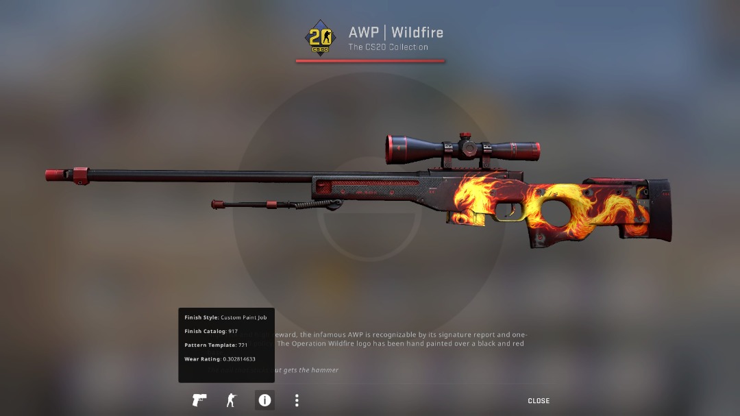 CSGO AWP Wildfire Field-tested FT, Video Gaming, Gaming Accessories, In ...