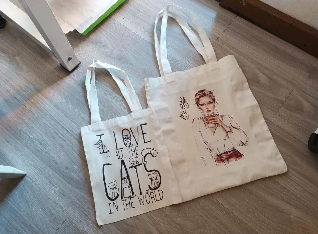 Customized cacha tote bags on Carousell