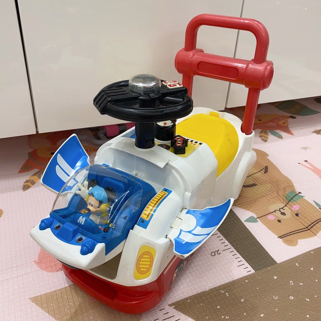 Disney Mickey Pilot Ride On Push Car with Music and Light, Babies ...