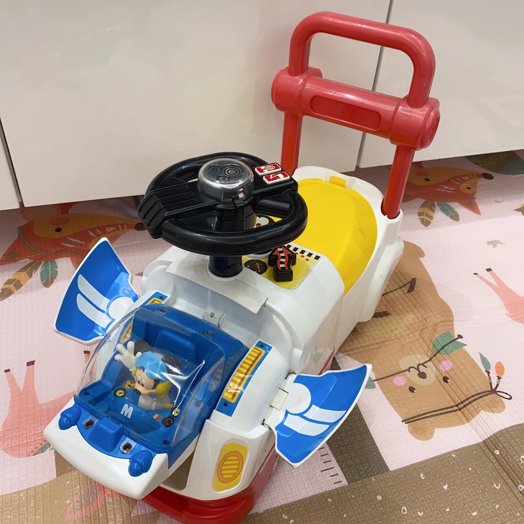 Disney Mickey Pilot Ride On Push Car with Music and Light, Babies ...