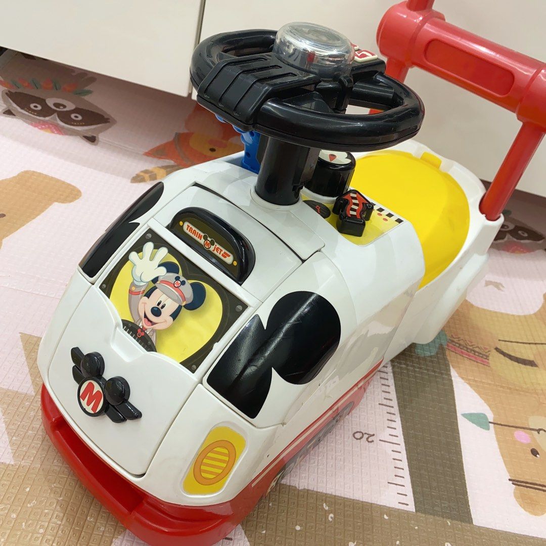 Disney Mickey Pilot Ride On Push Car with Music and Light, Babies ...