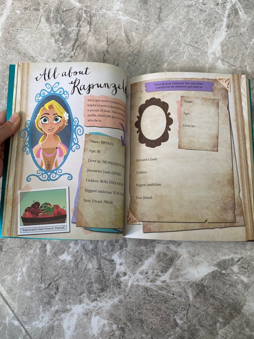 Disney Rapunzel write imagine create book, Hobbies & Toys, Books ...
