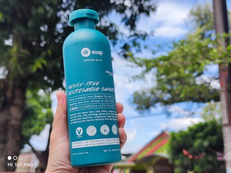 DR SOAP shampoo vegan 400ml sulfate free for dandruff dry flaky scalp ...