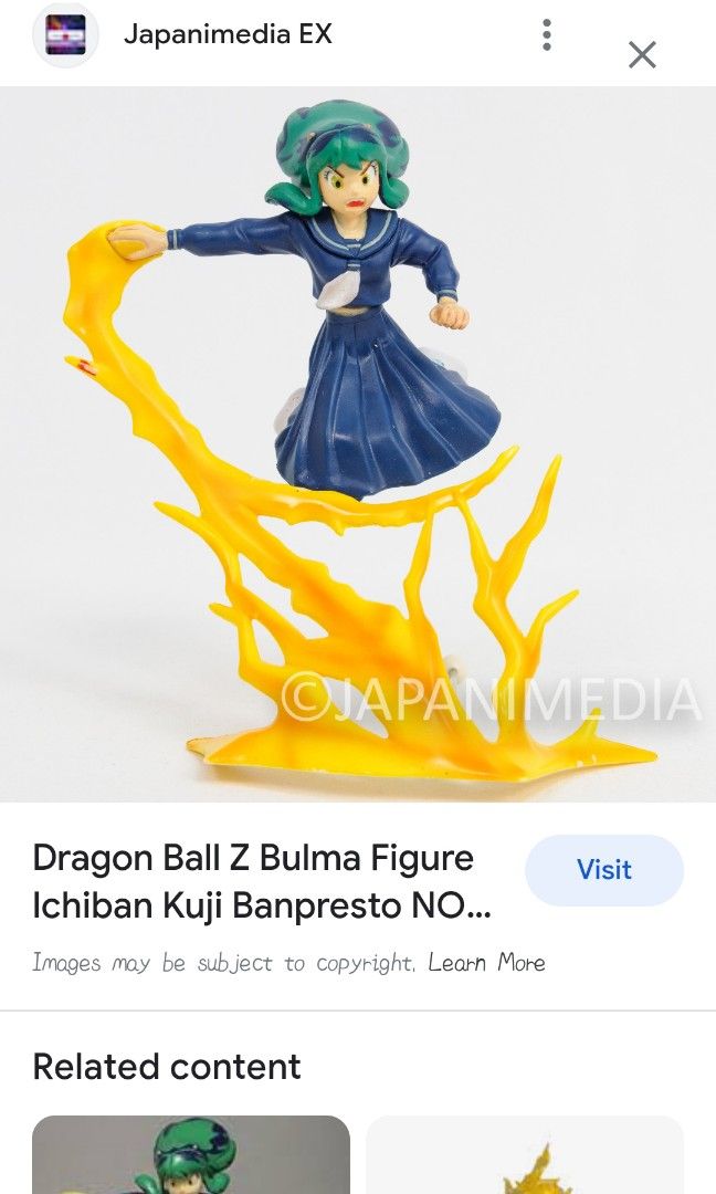 Dragon Ball Z Bulma Figure Ichiban kuji Banpresto, Hobbies & Toys, Toys ...