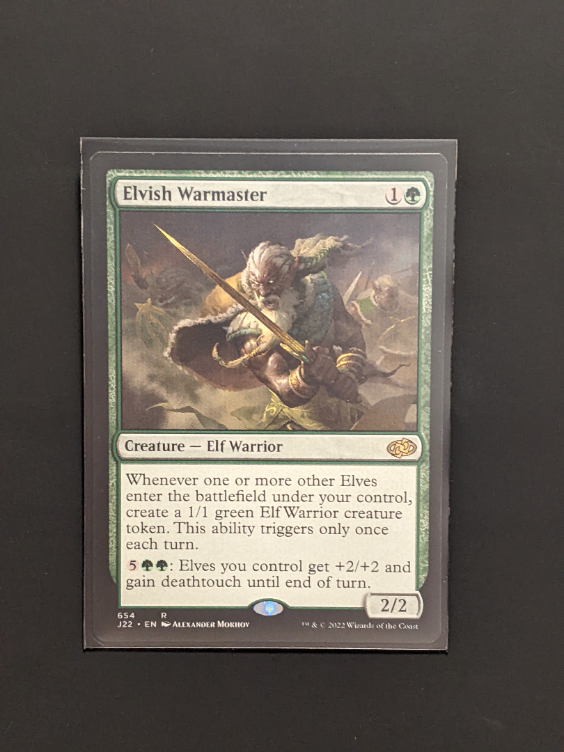 MTG, Magic the Gathering: Elvish Warmaster & Wildborn Preserver ...