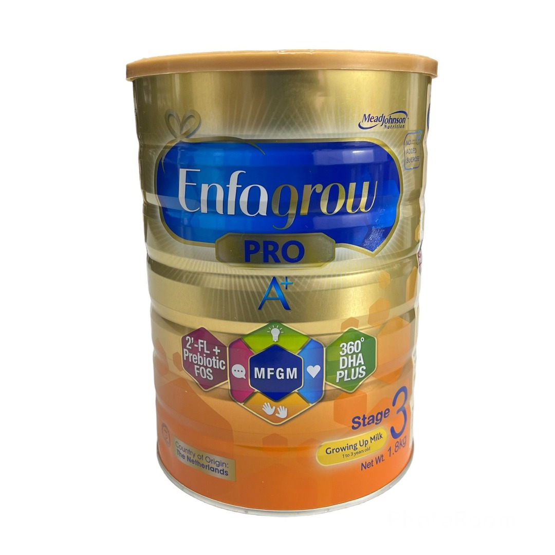 Enfagrow Pro A+ Stage 3 Milk Powder Formula for Children For 1to3Y 1.8KG, Food & Drinks ...