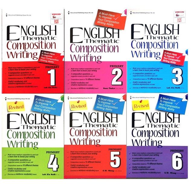 English Thematic Composition Writing P1-P6, Hobbies & Toys, Books ...