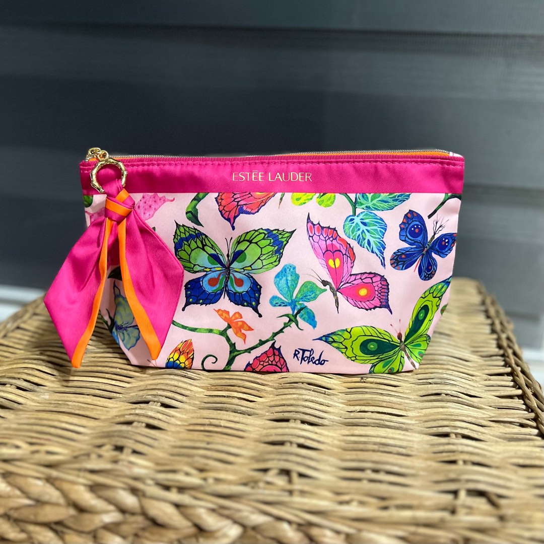 Estee Lauder Butterfly Cosmetic Pouch on Carousell