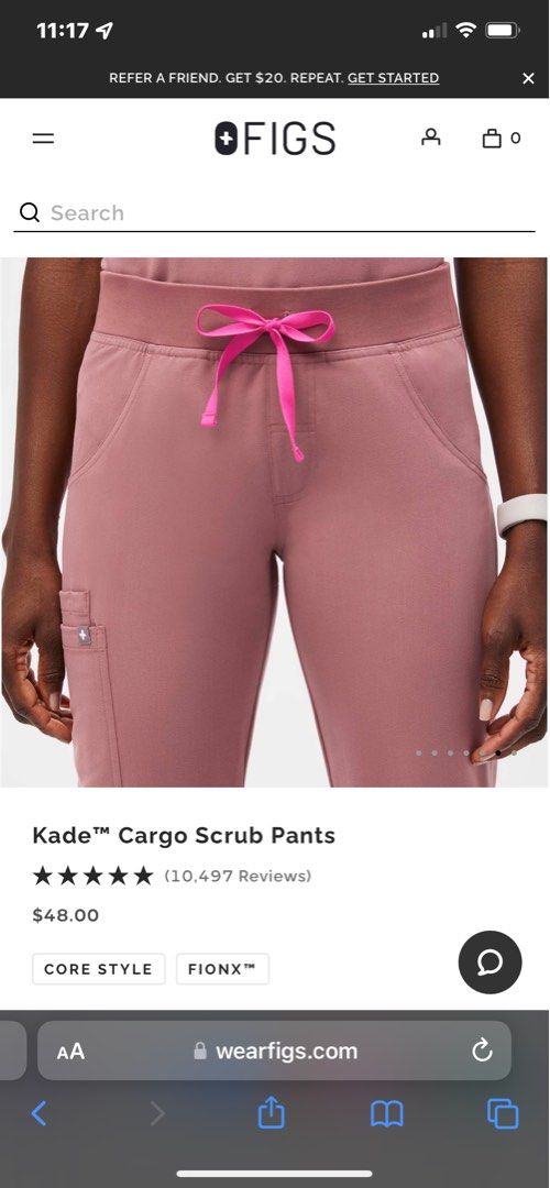 Figs Mauve scrub suit, Women's Fashion, Dresses & Sets, Sets or ...