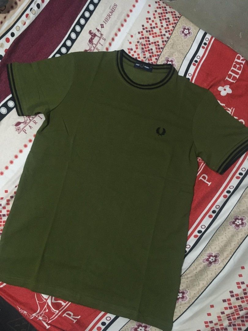 Fred perry matcha colorway shirt, Men's Fashion, Tops & Sets, Tshirts ...
