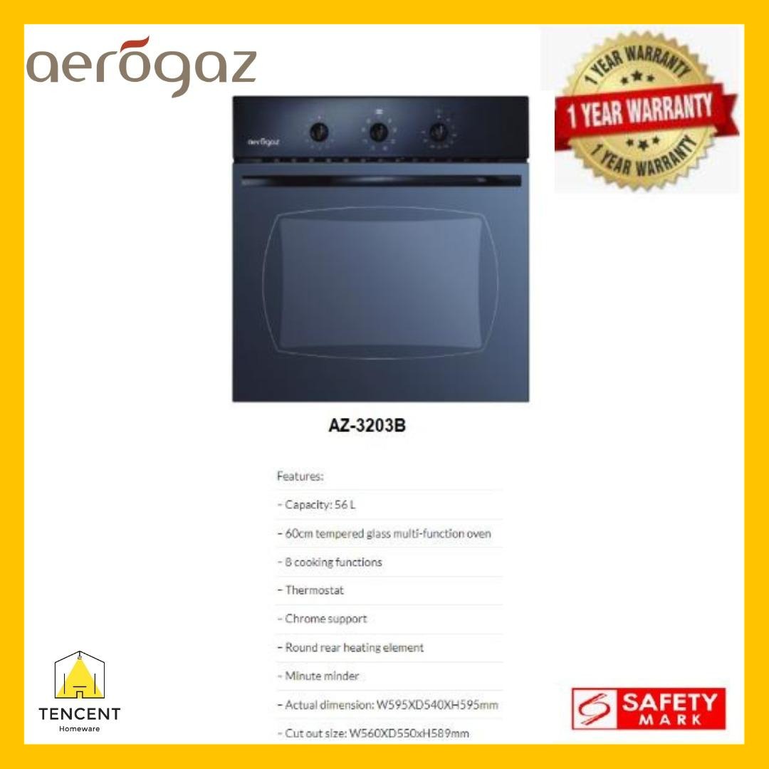 (!!FREE DELIVERY!!)Aerogaz AZ3203B In-Built Conventional Oven, TV & Home Appliances, Kitchen ...