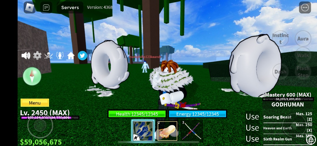 FULLY AWAKENED GOD HUMAN DOUGH ACCOUNT WITH ALL MYTHICAL SWORDS ...