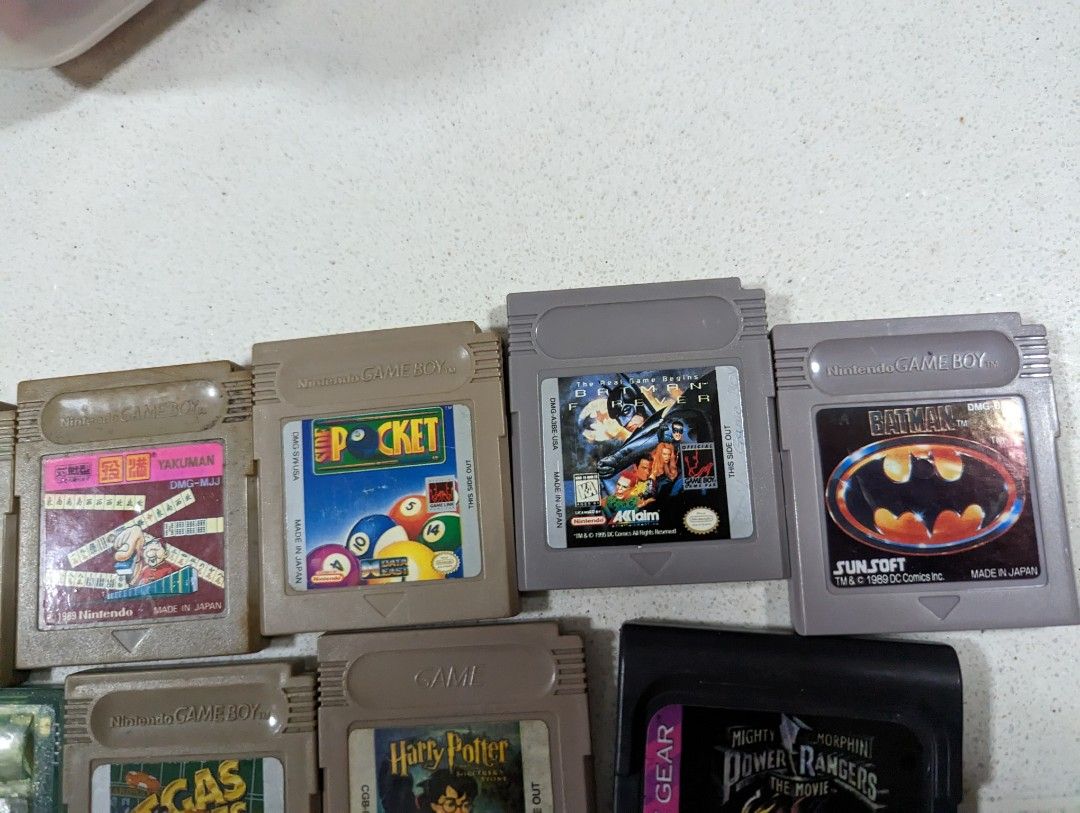 Gameboy Cartridges Nintendo pokemon crystal Vegas stakes Harry Potter ...