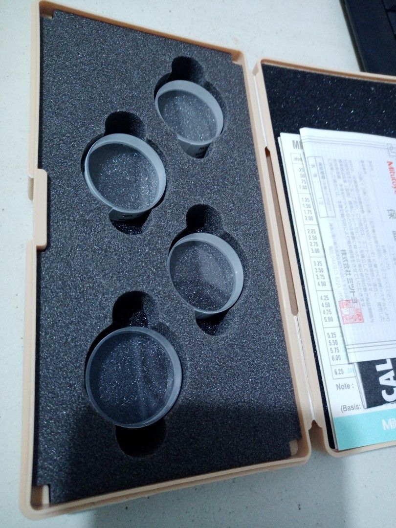 Genuine Mitutoyo Optical parallel (25mm), Everything Else on Carousell