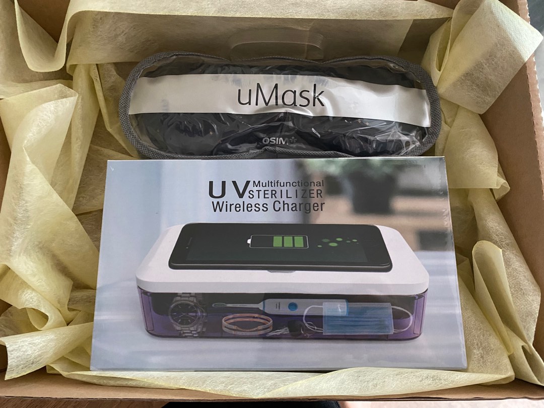 Gift set - Osim U Mask and Wireless charger and steriliser, Mobile ...