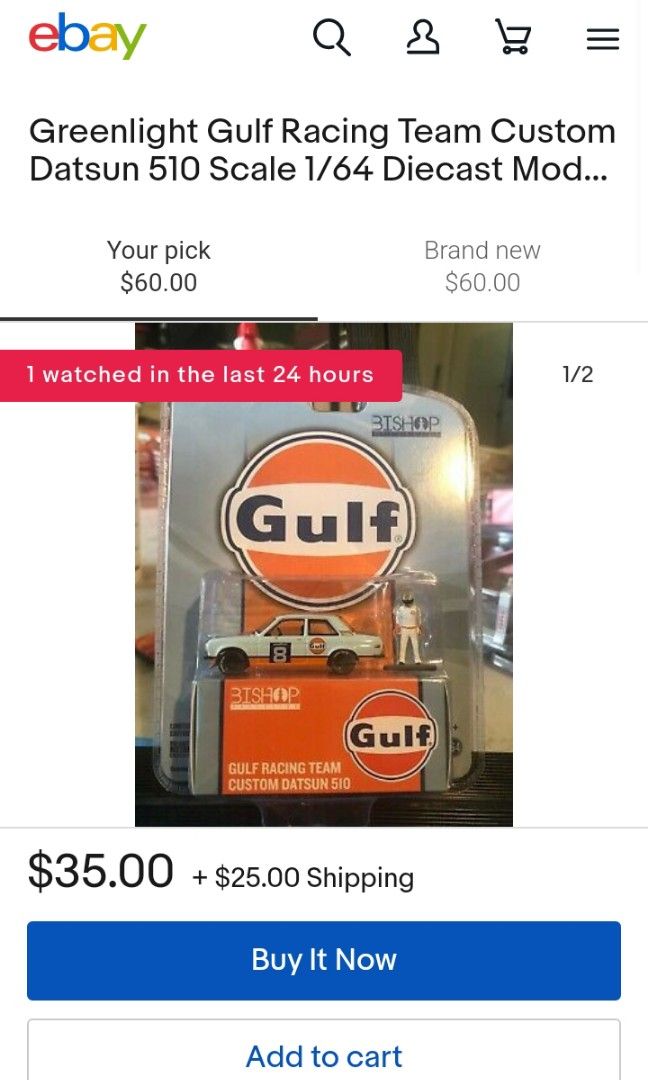 GULF BISHOP RACING TEAM CUSTOM DATSUN 510 on Carousell