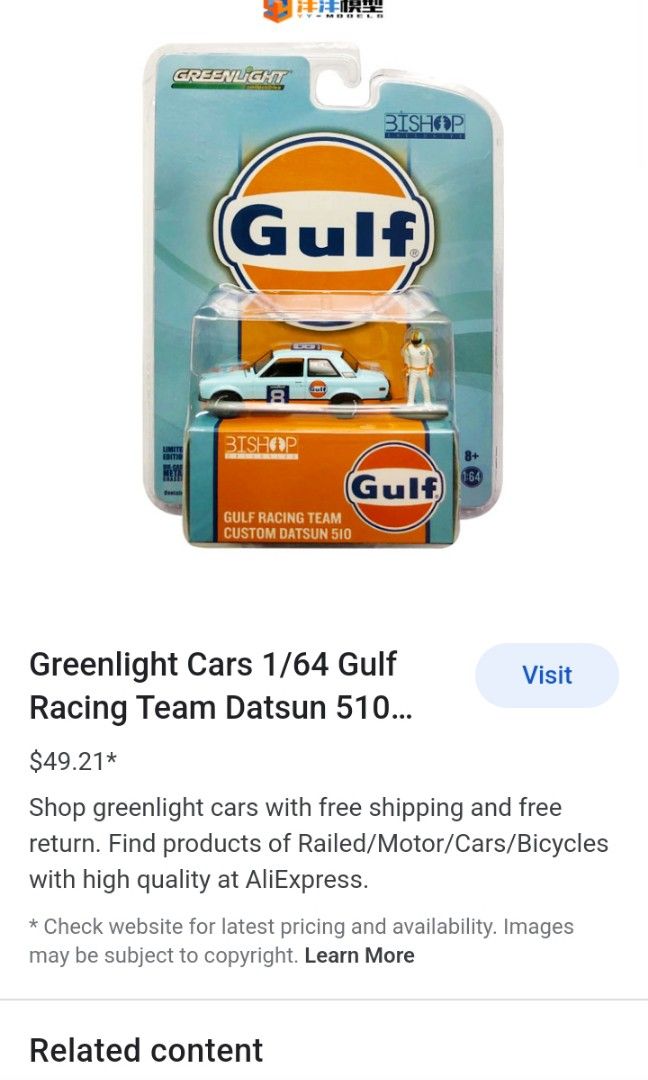 GULF BISHOP RACING TEAM CUSTOM DATSUN 510 on Carousell